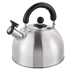 XENITE Classic Kettle Whistling Kettle for Gas Hob Stainless Steel Whistle Teapot for Stove Large-Capacity Teapot for Kettle Kitchen Ergonomic Heat-Resistant Handle Induction Hob Kettle Teapots (Colo