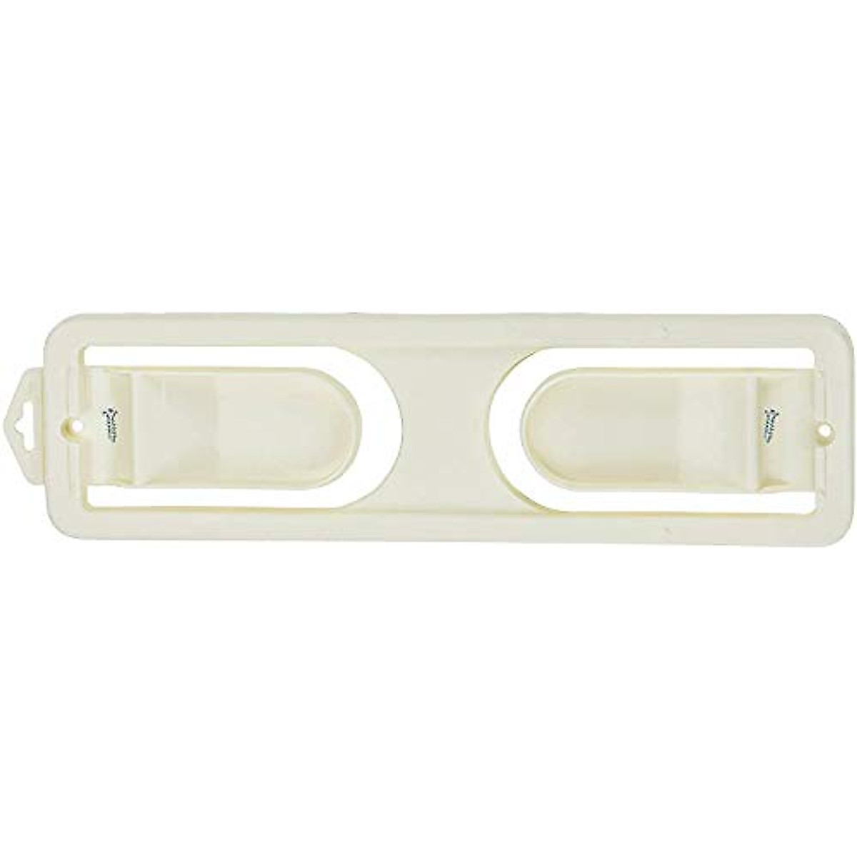 DecorRack Wall Mount Paper Towel Holder for Kitchen and Bath, Flexible Shatterproof -BPA Free- Plastic, Vertical or Horizontal Mount, Under Cabinet Folding Dispenser, Includes 2 Screws, Cream (1 Pack)