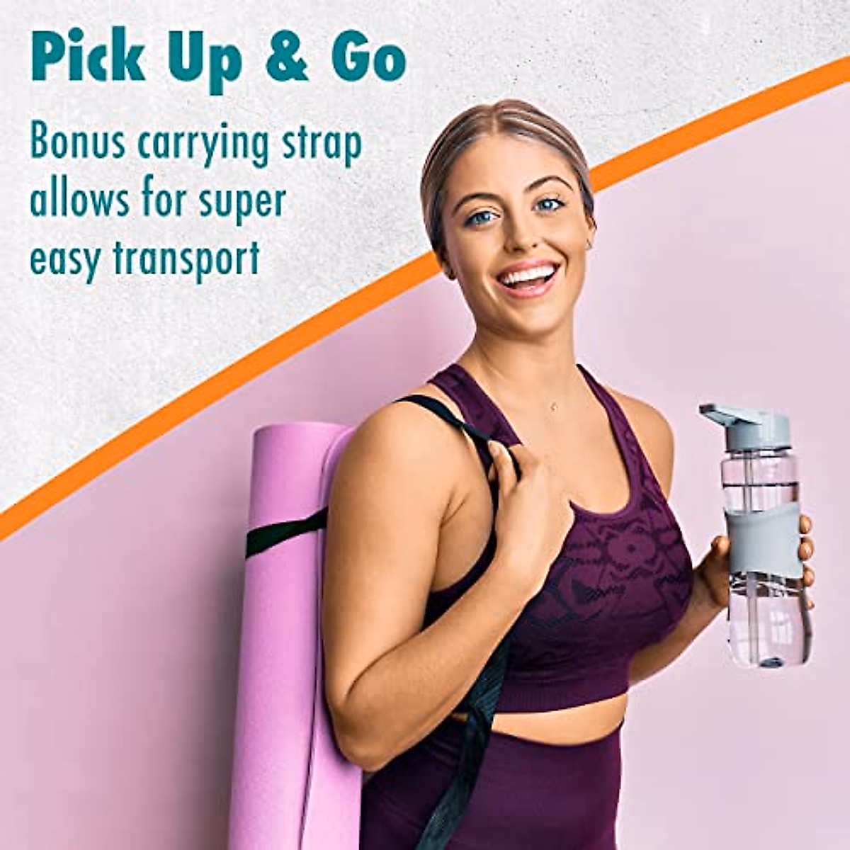 Maximo Fitness Yoga Mat - Multipurpose 72" x 24" x 0.5"(Standard) Exercise Mat for Men, Women and Kids, Ideal Non Slip Workout Mats for Yoga, Pilates, Gym Exercise with Carrying Strap