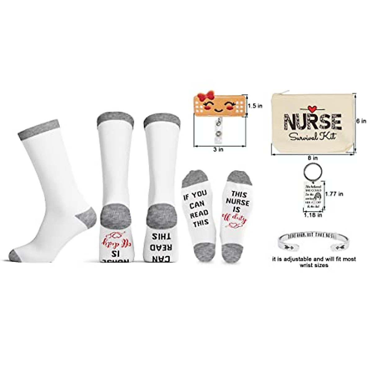Fancyfams Nurse Gifts for Women 22 oz Stainless Steel Tumbler - Nurse Tumbler, Nurse Gifts, Gifts for Nurses, RN Gifts for Nurses, Nurse Gift Box for Women (White Nurse Set)