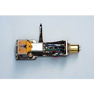 Titanium plated Headshell, mount with cartridge and stylus, needle for Technics SL 3200, SL 3300, SL 3310, SL 3350, SL 5100, SL 5200, SL 5300, SL 5310, SL 5350, MADE IN ENGLAND