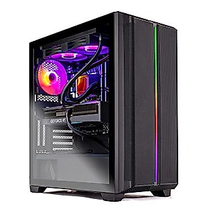 Skytech Gaming Siege Gaming PC Desktop – Intel Core i7 12700F 2.1 GHz, NVIDIA RTX 4070 Ti, 1TB NVME SSD, 16GB DDR4 RAM 3200, 850W Gold PSU, 240mm AIO, 11AC Wi-Fi, Windows 11 Home 64-bit