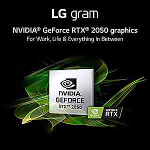 LG gram (2022) 16Z90Q Ultra Lightweight Laptop, 16" (2560 x 1600) IPS Display, Intel i7 1260P CPU, NVIDIA RTX2050 GPU, 32GB RAM, 2TB NVMe SSD, FHD Webcam, WiFi 6E, Thunderbolt 4, Windows 11 Pro, Black