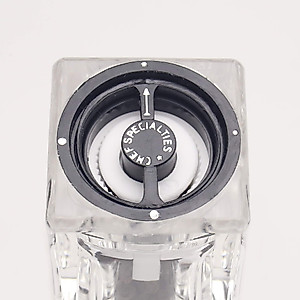 Chef Specialties 3.5 Inch Cubic Pepper Mill and Salt Shaker Combo