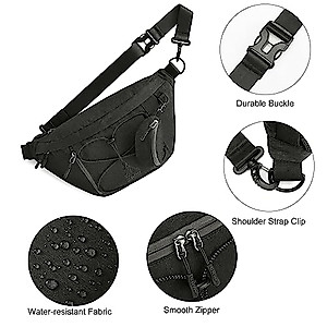 G4Free Sling Bag RFID Blocking Large Sling Backpack for Men Women Crossbody Chest Bag for Sports Hiking Traveling(Black)
