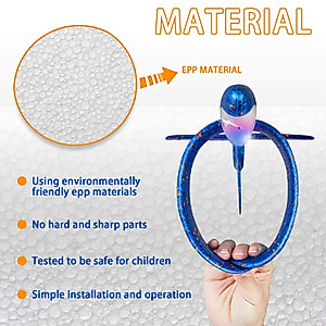 2 Pack LED Light Airplane,17.5" Large Throwing 2 Flight Mode Glider Plane,Flying Toy for Kids,Gifts for 3 4 5 6 7 8 9 Years Old Boy,Outdoor Sport Toys Birthday Party Favors Foam Airplane