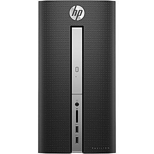 New HP Pavilion Desktop Computer 570, Intel Core i5-7400, 8GB RAM, 128SSD and 1TB HD, Windows 10