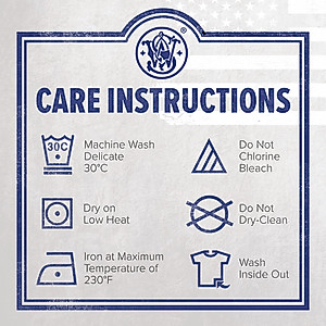 Smith & Wesson Officially Licensed Men's Short Sleeve Crewneck T-Shirt, Classic Graphic S&W Logo Tee (US, Alpha, Medium, Regular, Regular, Multi)