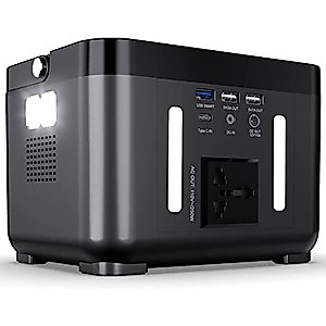 DBPOWER Portable Power Station, Peak 350W Backup Lithium Battery 250Wh 110V Pure Sine Wave AC Outlet Solar Generator Supply(Solar Panel Not Included) for Emergency Outdoor Camping Fishing Hunting CPAP