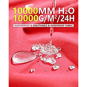 Outdoor Ventures Women's Full Zip Running Cycling Jacket Waterproof Windproof Reflective Removable Sleeves Athletic Vest