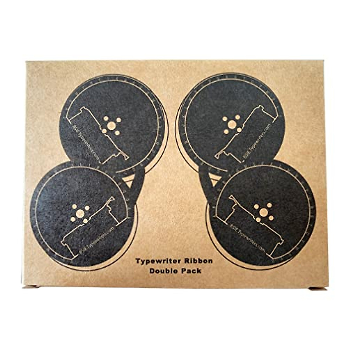 2 x Adler Write Machine Tape – Double Pack – DIN 2103 – BSIE Typewriters (2 x Black)