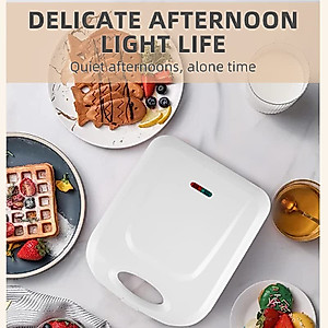 Mini Donut Maker, Mini pancakes maker Machine for Breakfast, Snacks, Desserts & More with Non-stick Surface, cake machine, Double-sided heating Makes 16 Doughnuts