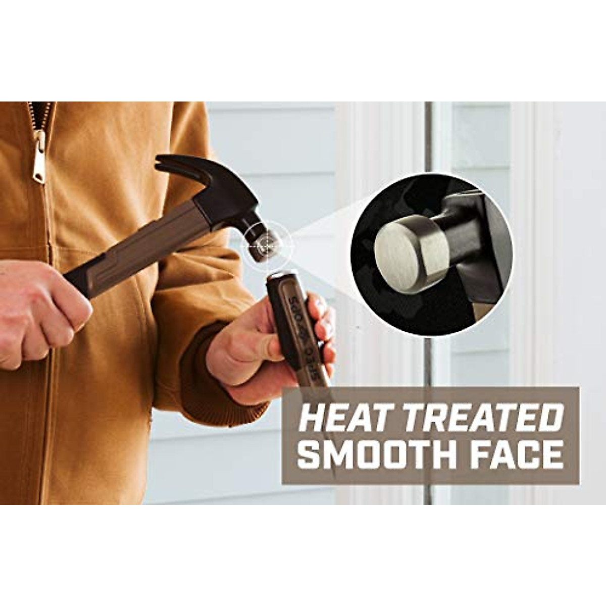 Spec Ops Tools Fiberglass Hammer, 20 oz, Curved Claw, Shock-Absorbing Grip, 3% Donated to Veterans