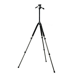 SLIK Pro 700 DX Tripod with 700DX 3-Way, Pan-and-Tilt Head - Titanium