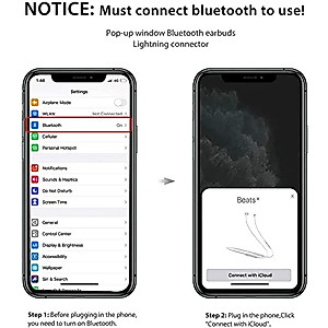 2 Pack-Apple Earbuds with Lightning Connector(Built-in Microphone & Volume Control) in-Ear Stereo Headphone Headset Compatible with iPhone 12/SE/11/XR/XS/X/7/7 Plus/8/8Plus - Support All iOS System