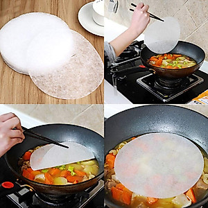 36 Sheets Kitchen Food Oil Absorption Paper Food Oil Blotting Paper Baking Papers Oil-absorption Food Grade Health Oil Filter Paper Kitchen Oil Blotting Sheets Round 7.87"