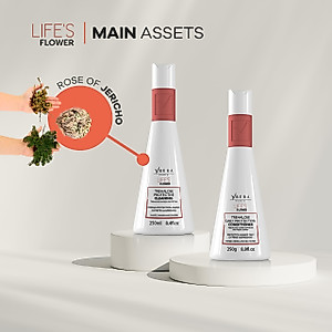 YBERA PARIS Life’s Flower Home Care, Auto-Renewable Hair Hydration Therapy, Restores the Structure of the Strand, Balance pH, Protects Against Color Oxidation, Provides Softness and Shine, Set of 2
