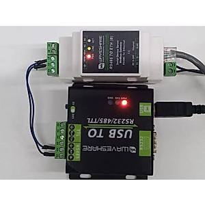 Industrial Serial Server RS485 to RJ45 Ethernet, Bi-Directional Transmission, Modbus MQTT Gateway,Rail-Mount Support, TCP Server/TCP Client/UDP Mode/UDP Multicast Multi Communication Modes