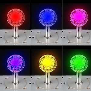 LED Illuminated Joystick,LED Colorful Illuminated Game Joystick Switchable from 4 to 8 Way for Game for Game Video Game Arcad