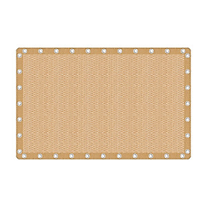 VICLLAX 90% Shade Fabric Sun Shade Cloth Privacy Screen with Reinforced Grommets for Outdoor Patio Garden Pergola Cover Canopy 10x16 FT, Wheat