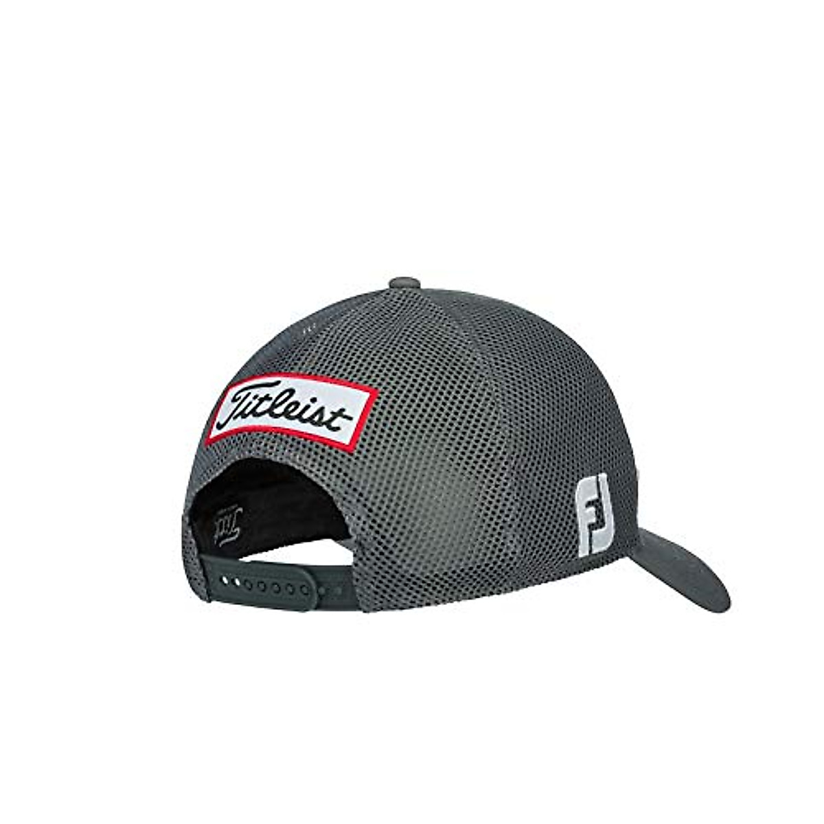 Titleist Men's Tour Performance Mesh Golf Hat, Charcoal/White