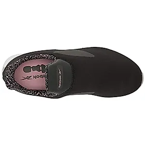 Reebok Unisex DailyFit DMX Walking Shoe, Black/Infused Lilac/White, 6 US Women