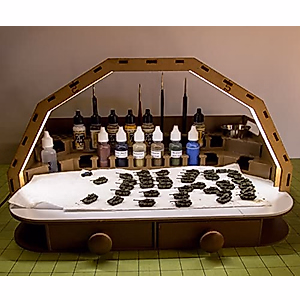 LED Light Add-On for Painting Stations - Fully Assembled with Power Supply