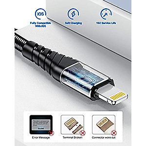 iPhone Car Charger Apple MFI Certified, Fast Charging for iPhone 13/12/11 Pro/XS/X/8 Plus/7/6/SE/iPad, Dual Port Fast USB Car Charger Adapter Cigarette Lighter with 2Pack iPhone Charging Cable Cord