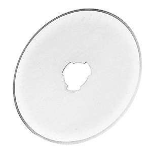 45mm Round Knife Blade Replacement Kit, SKS -7 Material, 6 Layers Fabric Cutting, Suitable for Paper, Fabric, Leather, Rotating Blade for Efficient Cutting