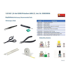 MiniArt MIN38056 1:35-US 1,5t 4x4 G506 Flatbed Truck, Molded Color