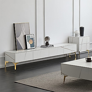 Enkman Set of 4 Metal Furniture Sofa Legs, 4 inches DIY Replacement for Dresser Couch Cabinet Sofa Bed Loveseat Ottoman, Including Screws (6 Inch, Gold)