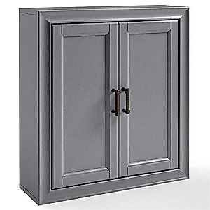 Pemberly Row Medicine Cabinet in Vintage Gray