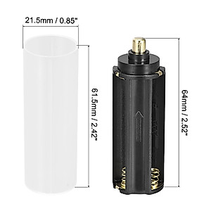 uxcell AAA Battery 3x1.5V Storage Adapter Case,18650 Battery Holder Converter for AAA LED Flashlight 8 Set