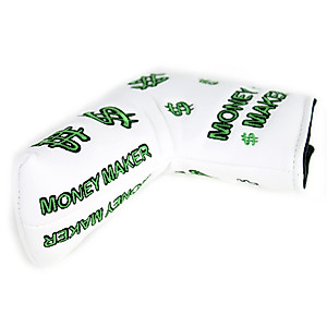 CNC GOLF MONEY MAKER White Putter Cover Magnetic Headcover for Scotty Cameron Taylormade Odyssey Blade