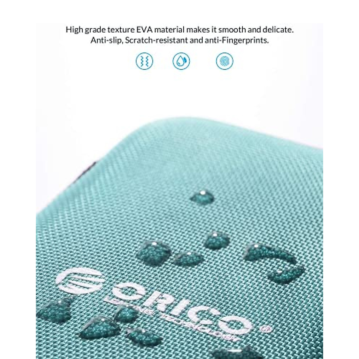 ORICO Hard Drive Case 2.5 inch External Drive Storage Carrying Bag Waterproof Shockproof with Inner Size 5.5x3.5x1.0inch for Organizing HDD and Electronic Accessories, Multi Colors (PHD-25)