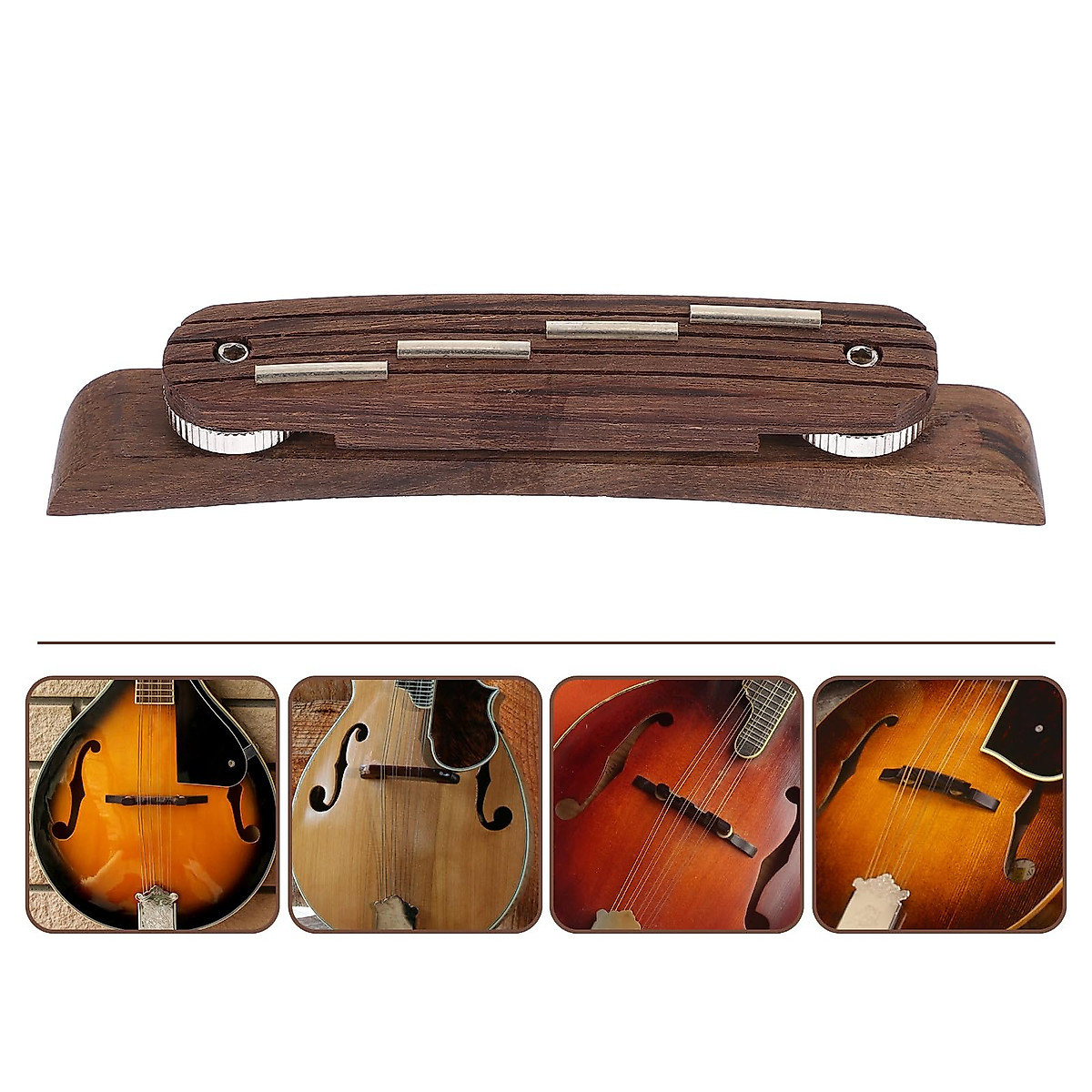 Milisten Acoustic Guitar Bridge Rosewood Jazz Guitar Bridge Bass Guitar Mandolin Replacement Part