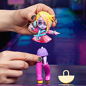 Capsule Chix Barbie Ctrl+Alt+Magic Collection, 4.5 inch Doll with Capsule Machine Unboxing and Mix and Match Fashions and Accessories