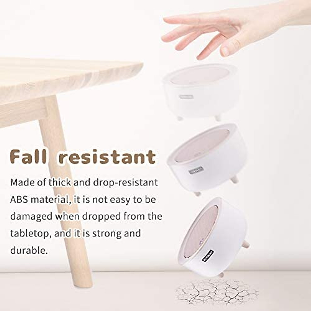 maltose Mini Trash Can for Desk Cute Tiny Trash Can with Lid Press-Type Desktop Trash Can for Office and Makeup Tabletop