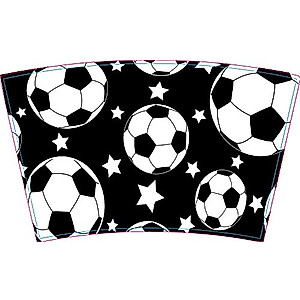 Elanze Designs Soccer Stainless Steel 16 oz Travel Mug with Lid