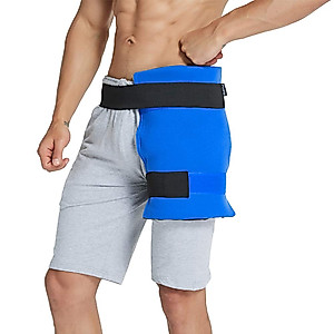 Large Gel Ice Pack Wrap - Ice Packs for Injuries Reusable Cold Pack Compress for Swelling, Sprains, Bruises - Large Hot and Cold Therapy for Hip, Back, Shoulder, Knee Replacement Surgery - 11" x 14"