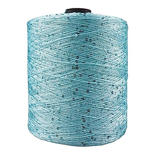 1000g/Ball 7000M Summer ice Silk Mercerized Yarn Special Sequin Yarn DIY Hand Woven Rag Doll Knitting Wool Blanket (Color : 43)