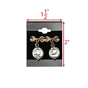 MOOCA 100 pieces of 1.5 x 2-inch plain black velvet hanging earring cards serve as earring holders and display cards for ear studs, hooks, clip earrings, and more. Made of plastic, designed to showcas