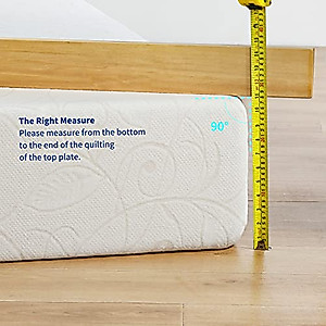 Olee Sleep 11 Inch Gel Memory Foam Mattress, Full, White