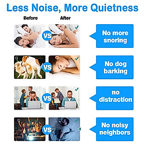 (50 Pair) Ear Plugs for Sleeping, Reusable Soft Foam Earplugs Noise Cancelling Sound Blocking Reduction Earplugs for Sleeping, Snoring, Concerts, Airplanes, Travel, Work, Loud Noise, 35dB Highest NRR