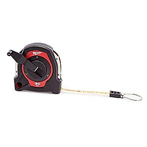 Milwaukee 48225103 Long Closed Tape 30m (Width 9.5mm) (Metric Only), Red