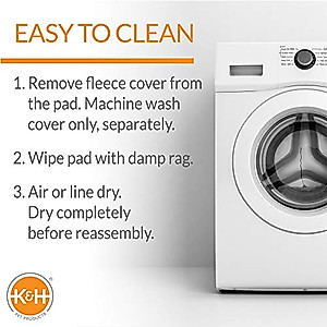 K&H Pet Products Deluxe Lectro-Soft Outdoor Heated Bed Large Chocolate/Tan 34.5" x 44.5" 60W