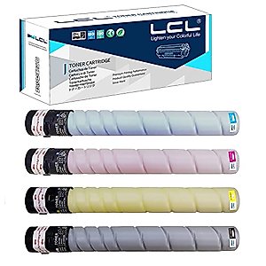 LCL Compatible Toner Cartridge Replacement for Konica Minolta TN321 TNP-321K TN321K TN321C TN321M TN321Y A33K130 A33K430 A33K330 A33K230 High Yield C224 C224e C284 C284e C364 C364e (4-Pack KCMY)