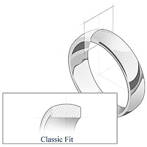 Wellingsale 14k White Gold Solid 4mm Regular Fit Milgrain Traditional Wedding Band Ring - Size 6