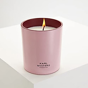 Parisian Rose Candle | Luxury Candle for Home | Rose Floral Scent | High End Candle Made With Premium Rose Oils | Matte Pink 8 oz. Jar | Gold Lid | Karl Winters Co (Rose + Gold)