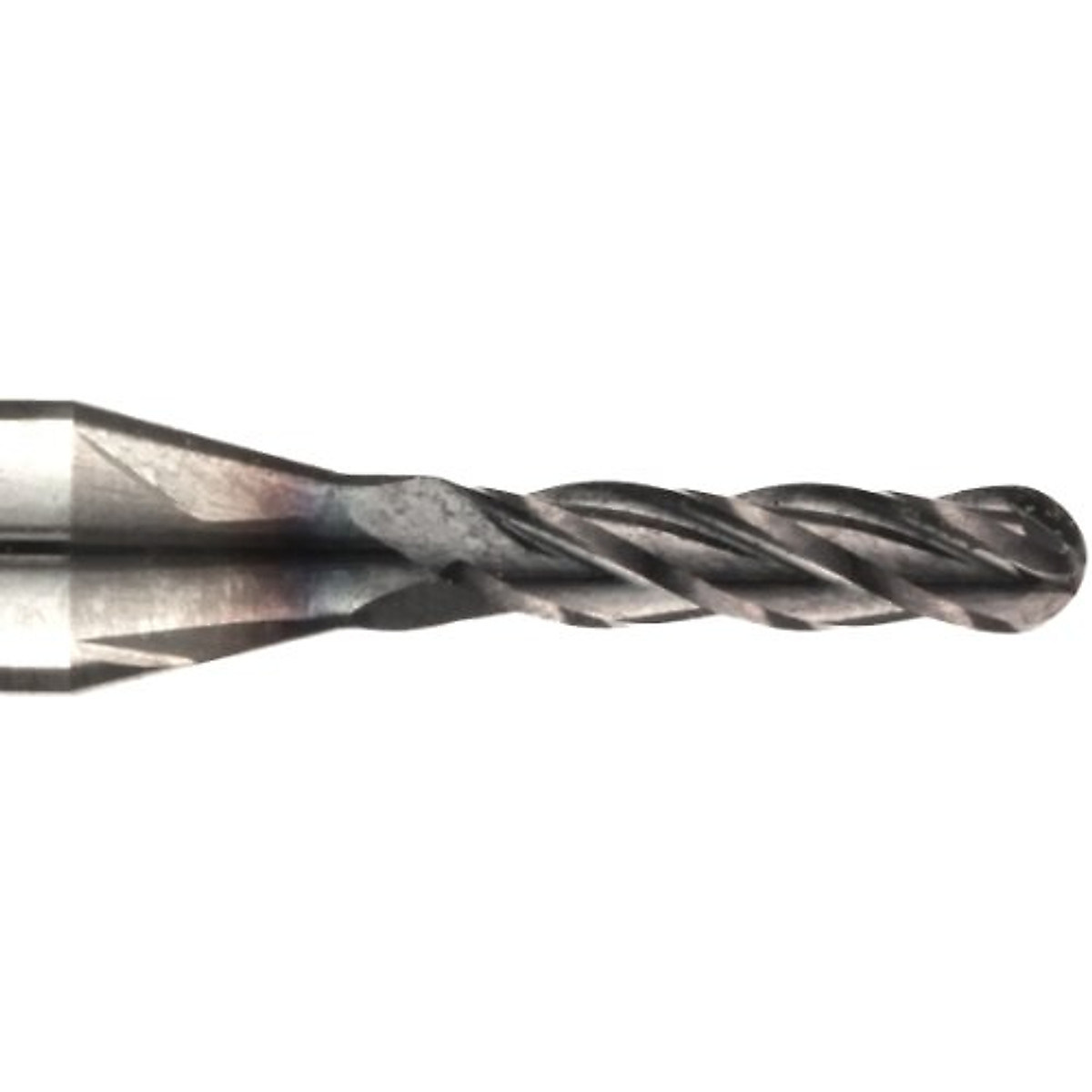 Niagara Cutter - CB430-0.063-F4-B.0-Z4 17001821 Carbide Ball Nose End Mill, Inch, TiAlN Finish, Roughing and Finishing Cut, 30 Degree Helix, 4 Flutes, 1.5' Overall Length, 0.063' Cutting Diameter, 0.125' Shank Diameter